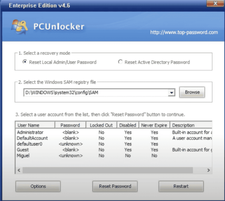 Find Admin Password on Windows 10 Using CMD